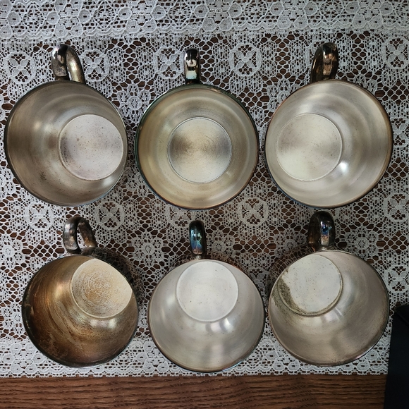 Oneida | Dining | Vintage Oneida Silver Tea Cups Set Of 2 | Poshmark